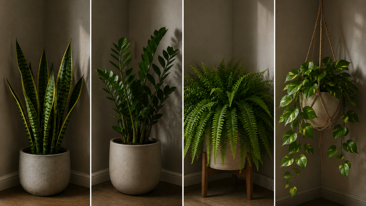 4 plantes pour un coin peu éclairé : des options réalistes, pas de ...